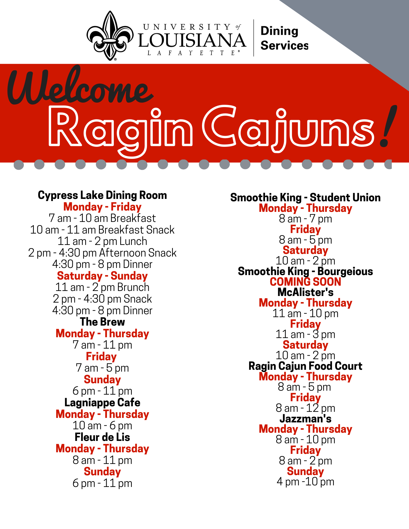 Dining & Catering | Student Union